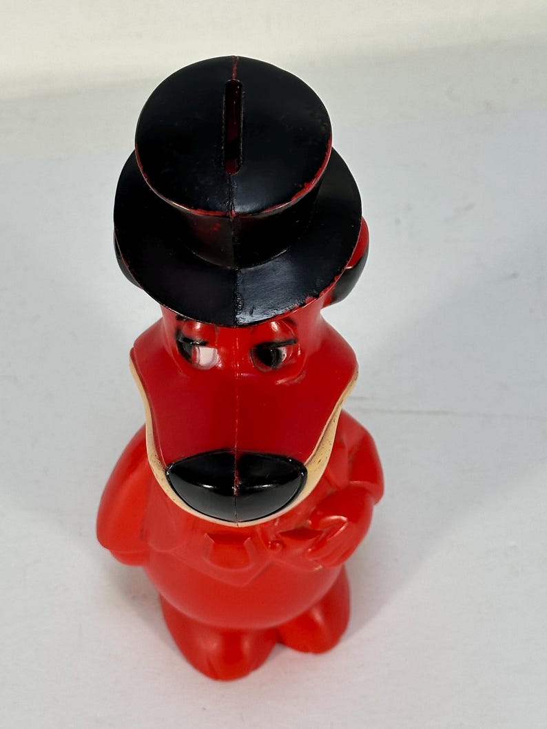 1960's Hanna Barbera Huckleberry Hound Plastic Coin Bank - Etsy