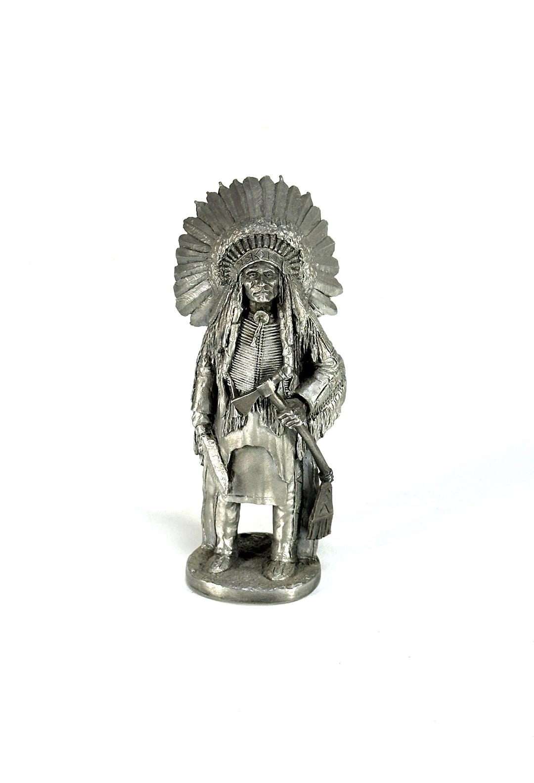 1984 Perth Pewter 4" Sioux Chief Figurine - Etsy