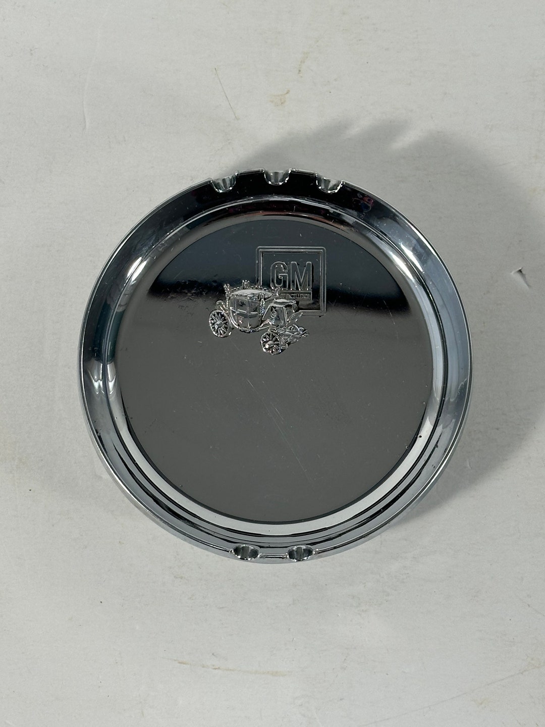Vintage Chrome GM Ashtray - Etsy