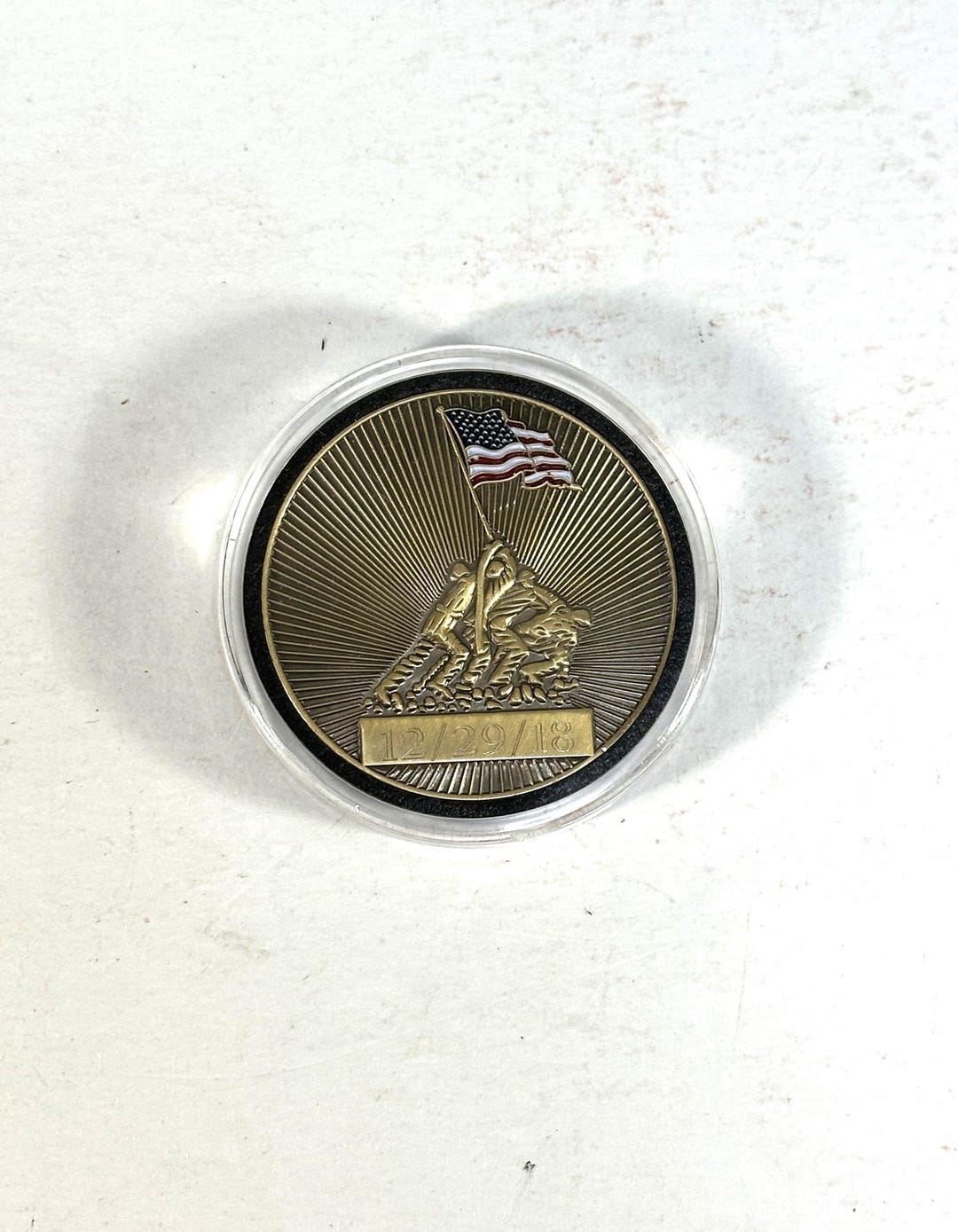 USMC Crucible Challenge Coin With Case Dated 12/29/2018 - Etsy