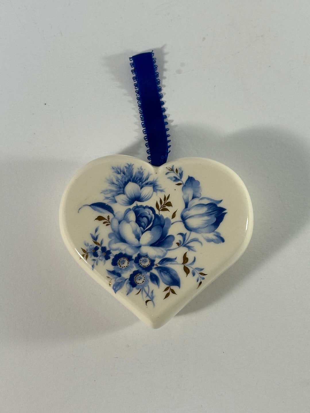 1985 Ceramic Heart Potpourri Hanging Ornament - Etsy
