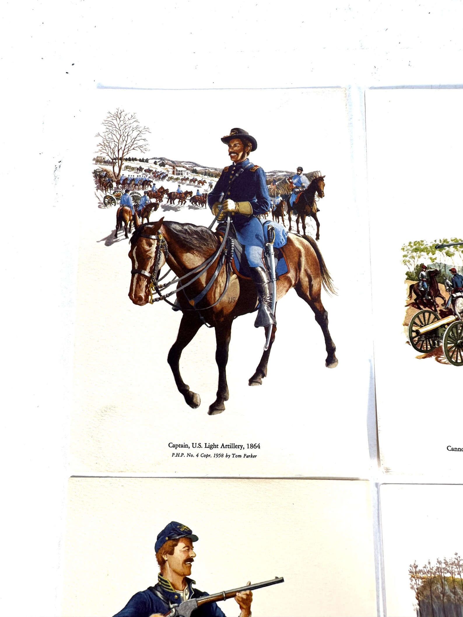 1958 Civil War Military Uniform Post Cards, Set of 4. - Etsy