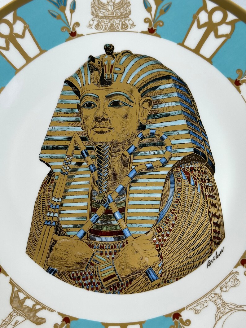 Limited Edition Boehm King Tutankhamun Collectors Plate - Etsy