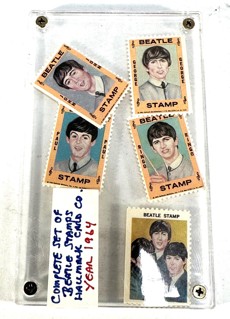 1964 Set of Beatles Stamps - Etsy