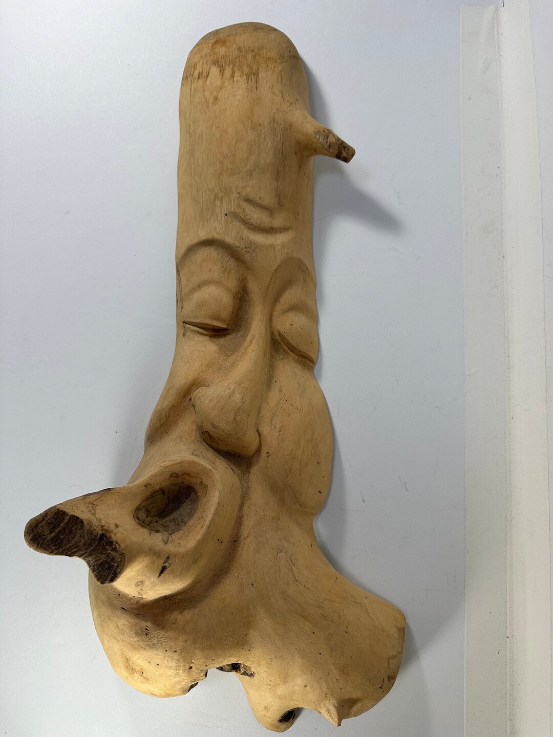 Wood Carving - Tree Spirit Face - Wall Hanging - Etsy