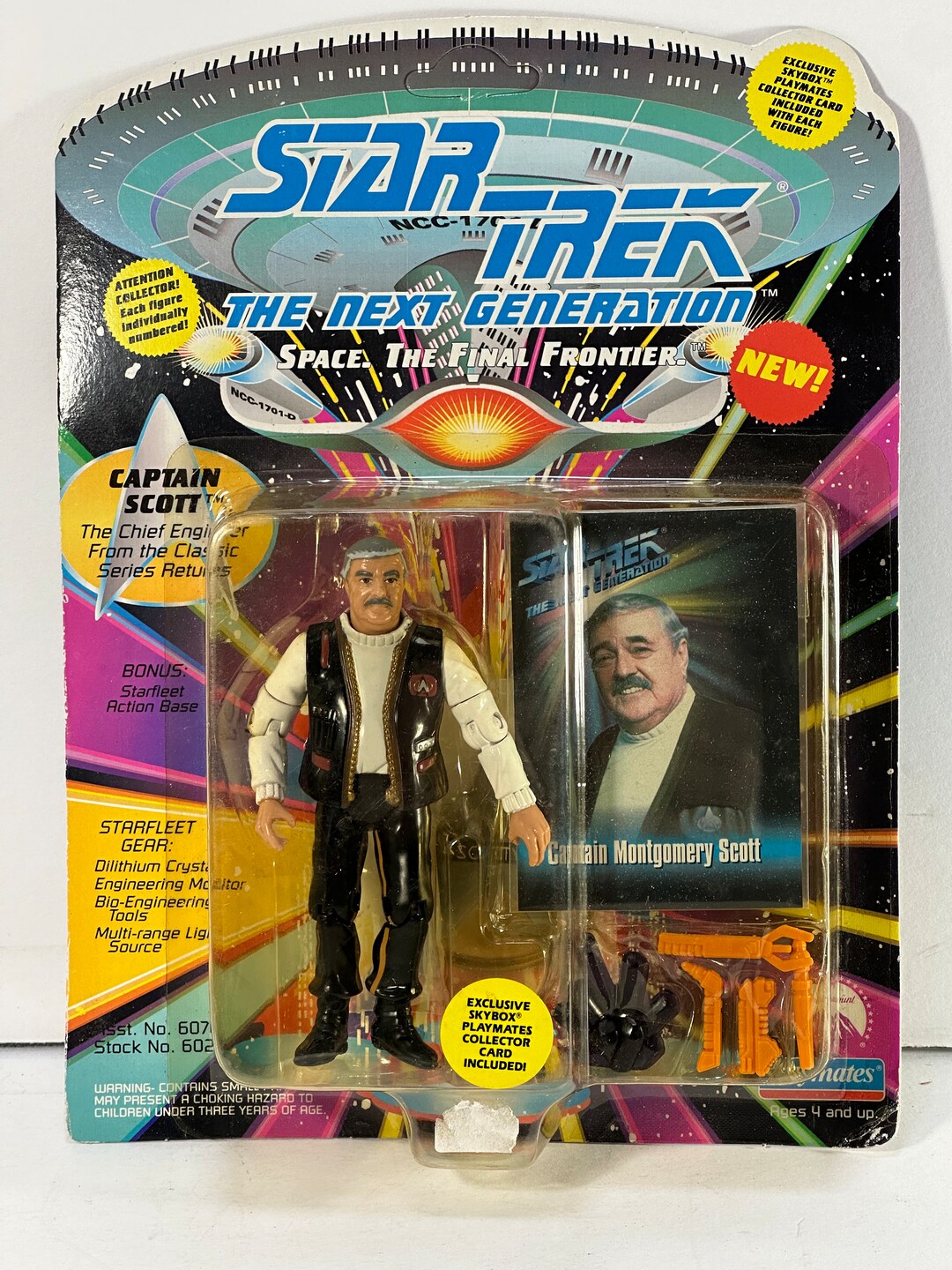 1993 Playmates Star Trek the Next Generation Action Figure - Captain ...