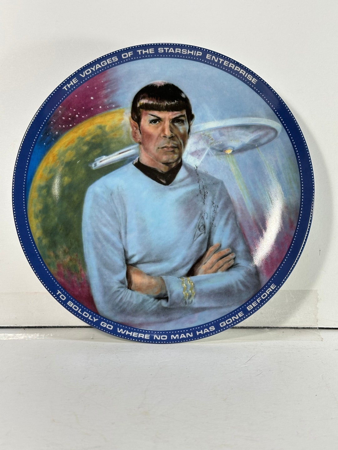 1983 Mr. Spock Decorative Collector Plate - Etsy