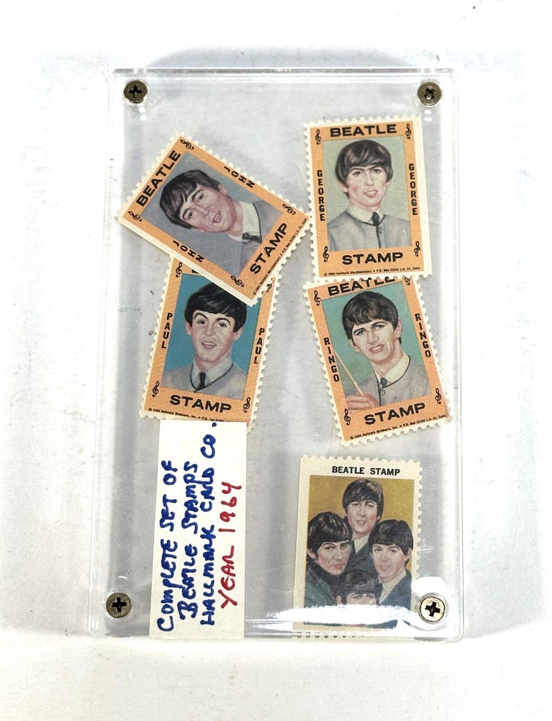 1964 Set of Beatles Stamps - Etsy