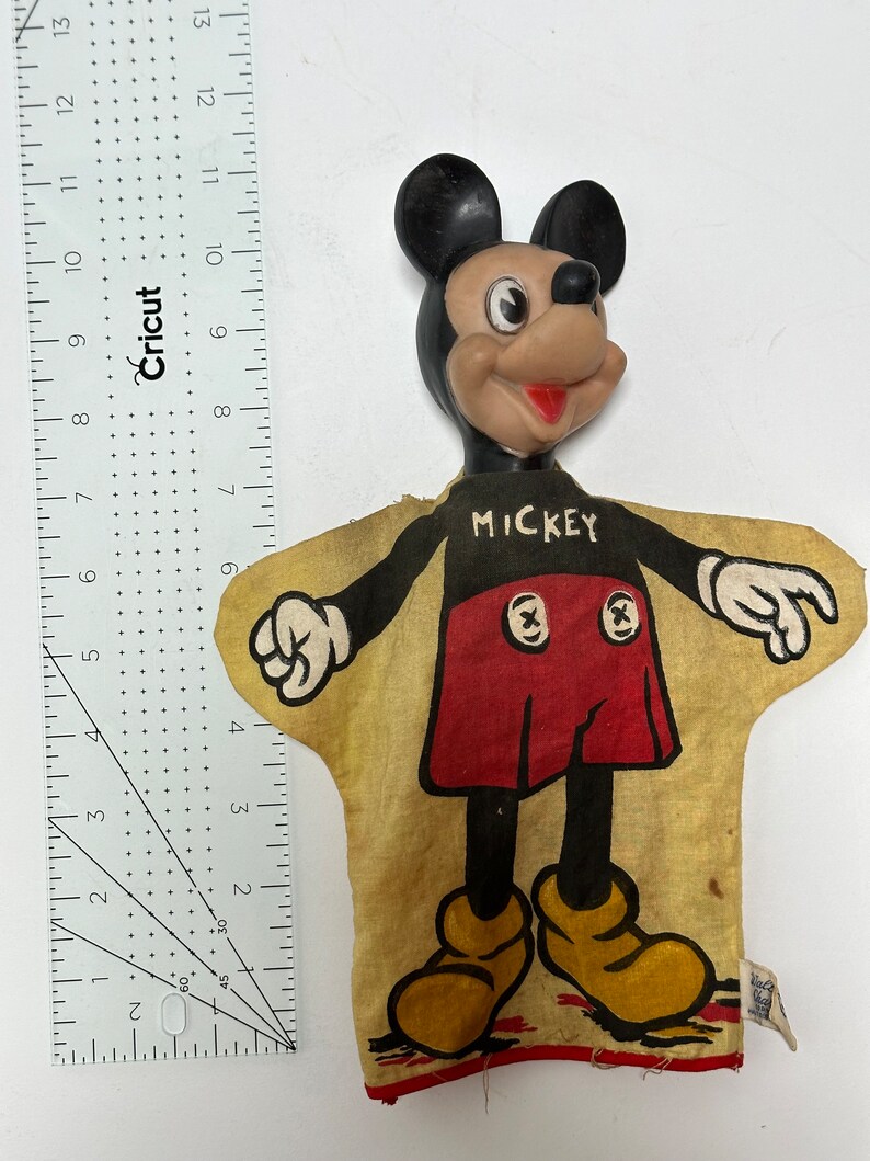 Vintage Gund Mickey Mouse Hand Puppet - Etsy