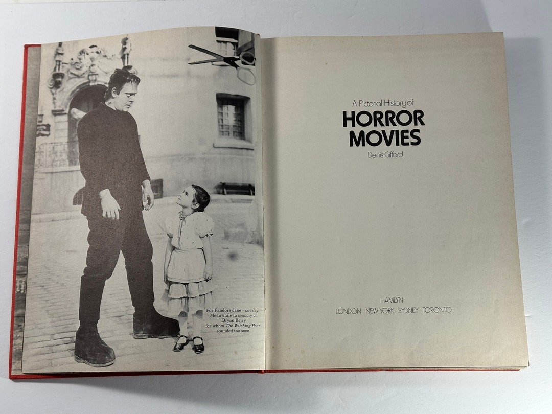 1973 Book, a Pictorial History of Horror Movies by Gifford - Etsy