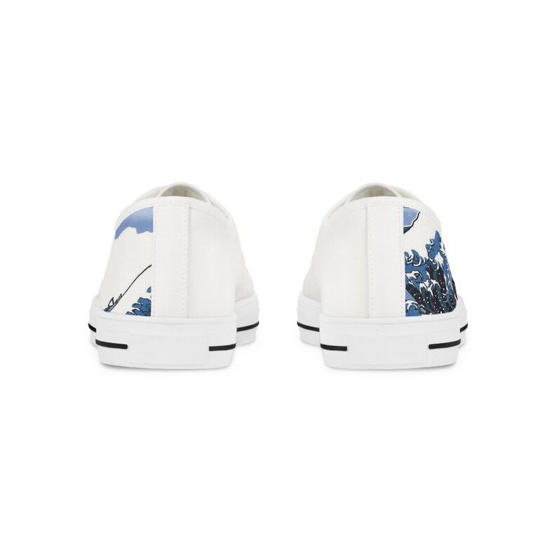 Japan Japanese Hokusai the Great Wave off Kanagawa Blue Sneakers, Cool ...
