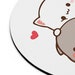 Peach and Goma Cats | Cute Mochi Cats, Peachlovesgoma Mouse Pad, Cute Cat Mouse Pad, Cat Desk ...