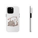 Peach and Goma Cats | Cute Mochi Cats, Peachlovesgoma iPhone Case, Cute Cat Phone Case for ...