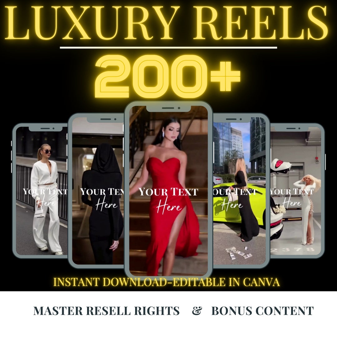 200 Rich Luxury Women Reels Luxury Reels for Tiktok Instagram Instant Download Luxury Rich Women ...