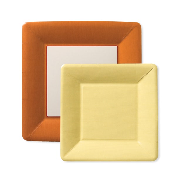 Square Paper Plates - Etsy