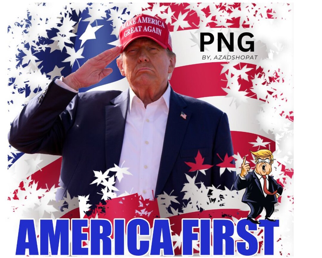 Donald Trump America First PNG - Etsy