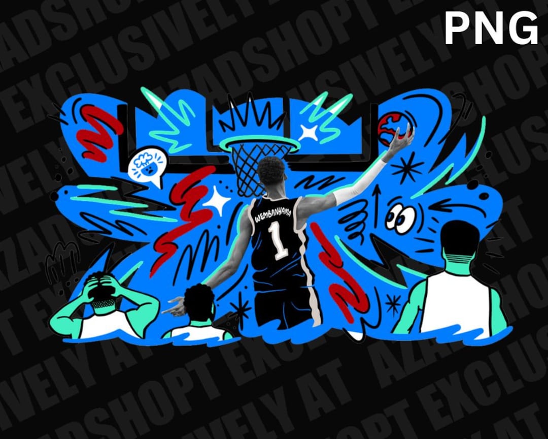 Victor Wembanyama PNG - Etsy
