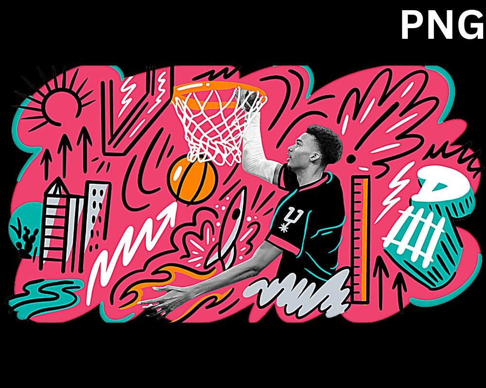 Victor Wembanyama NBA Png - Etsy