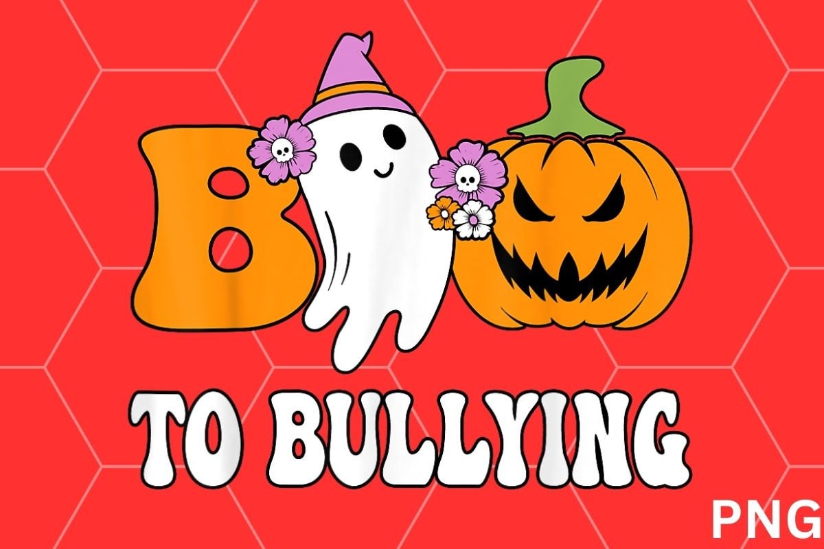 Unity Day Boo to Bullying Awareness Ghost Pumpkin Orange Png - Etsy
