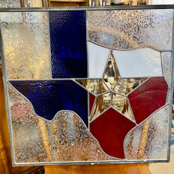 Stained Glass Texas Flag - Etsy