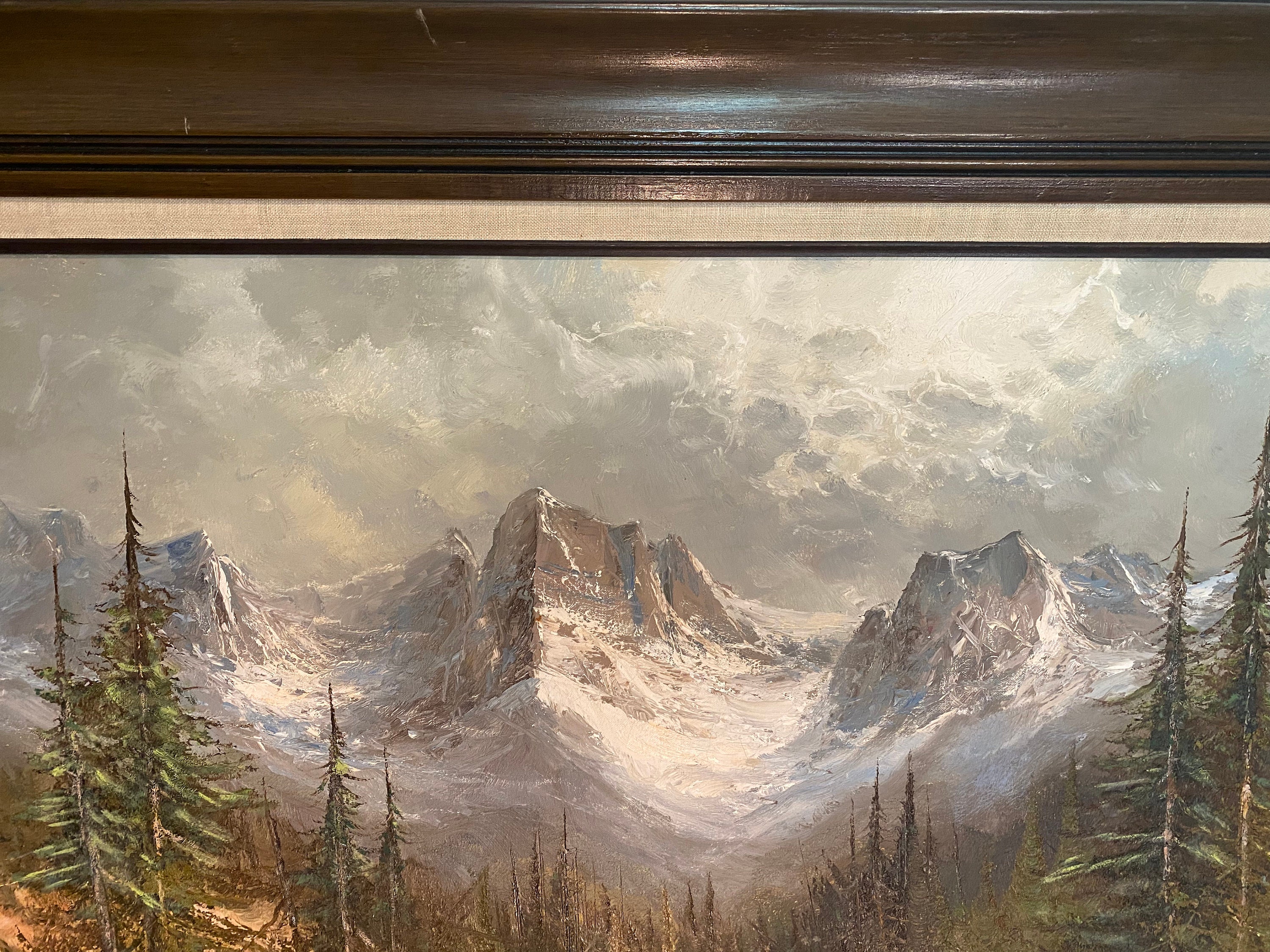 Huge Vintage Canvas Landscape Oil Painting by Gunter Seekatz - Etsy