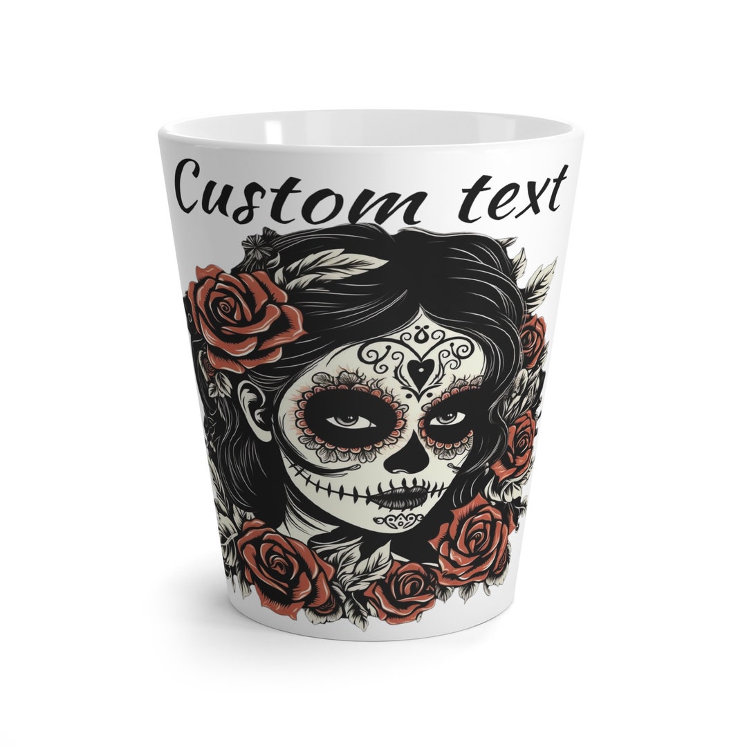 La Catrina Coffee Mugs 12 Oz Ceramic Coffee Mugs Tea Cups - Etsy