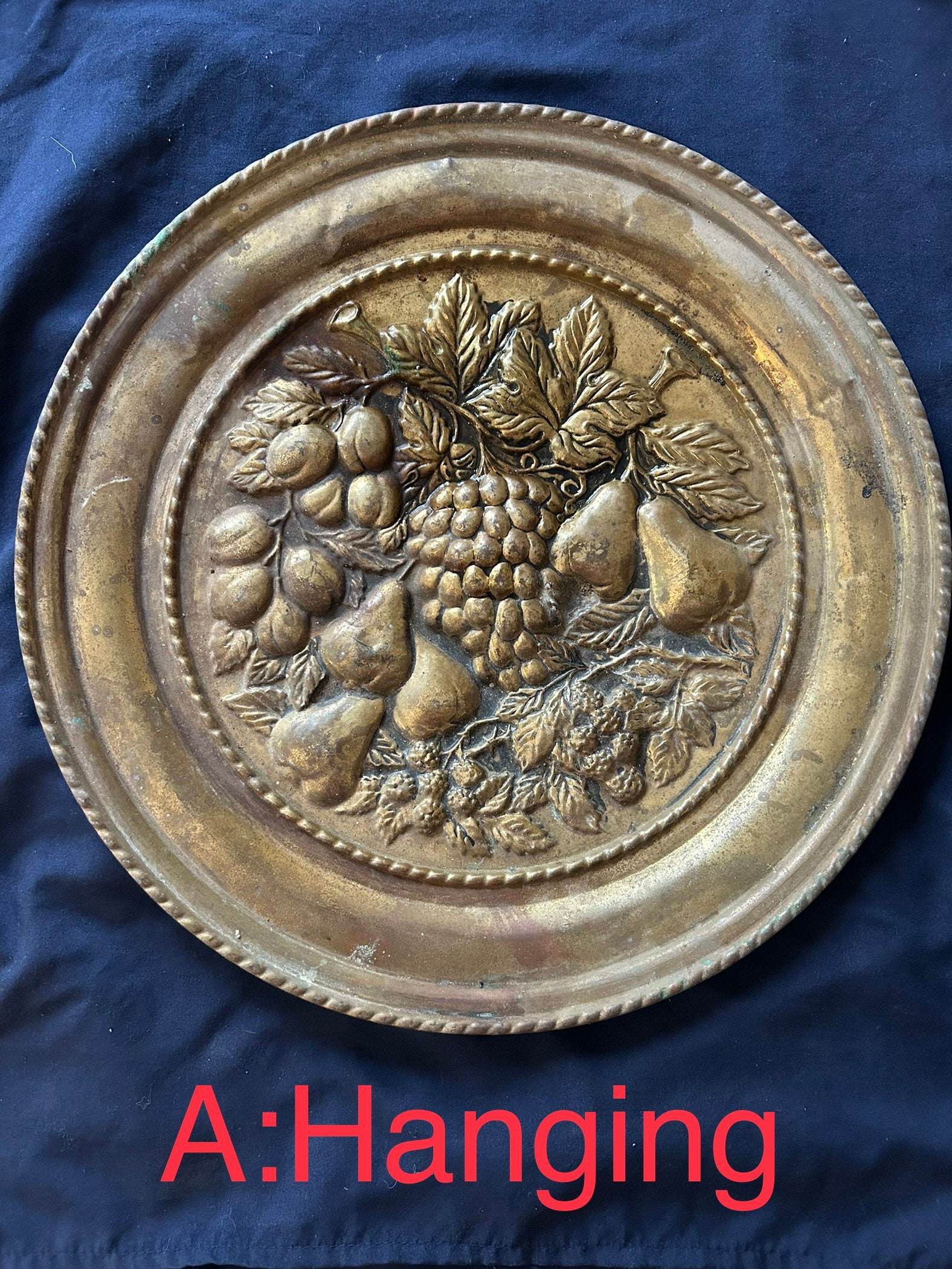 Vintage Brass Pub Plates - Etsy