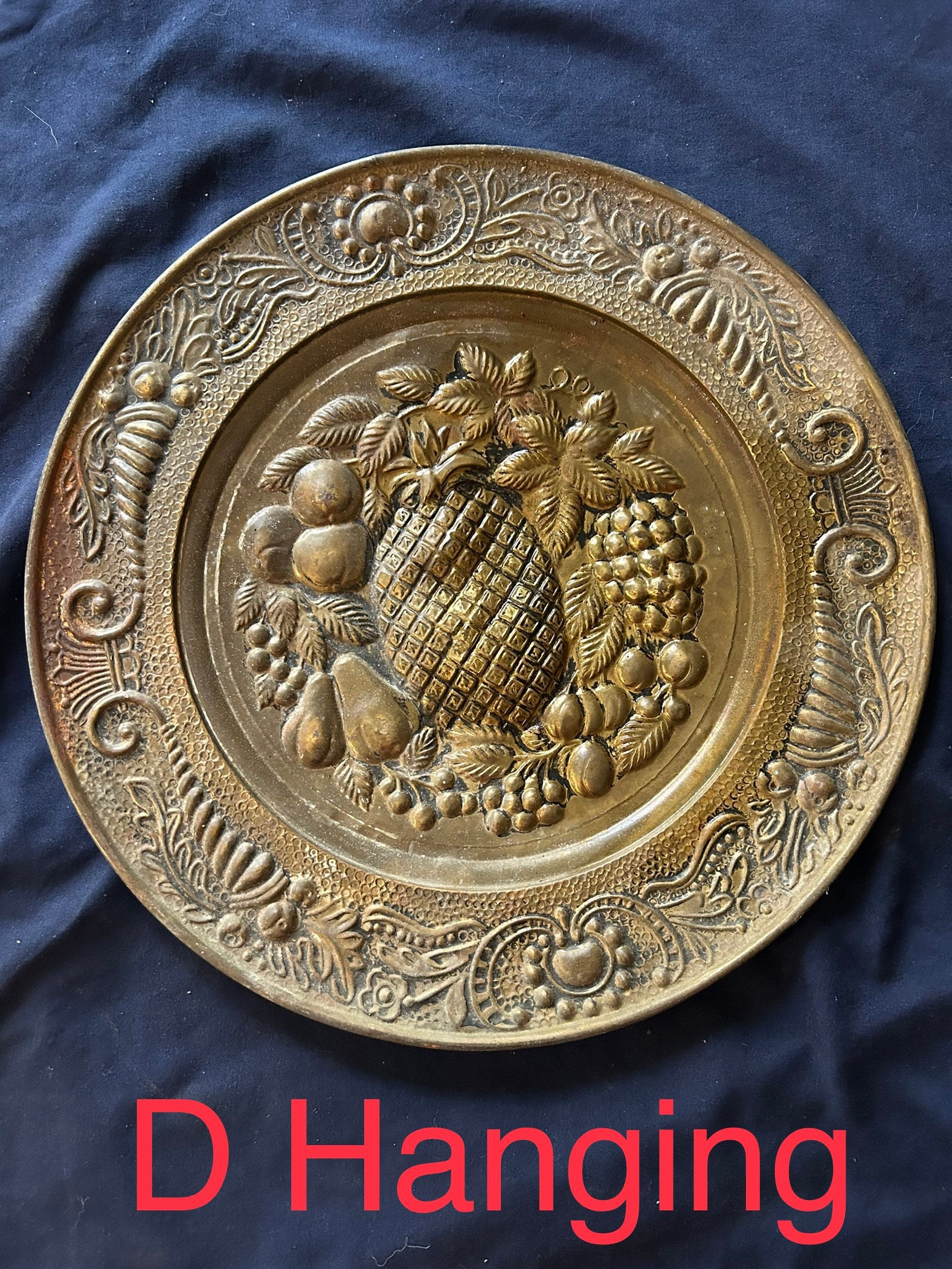Vintage Brass Pub Plates - Etsy