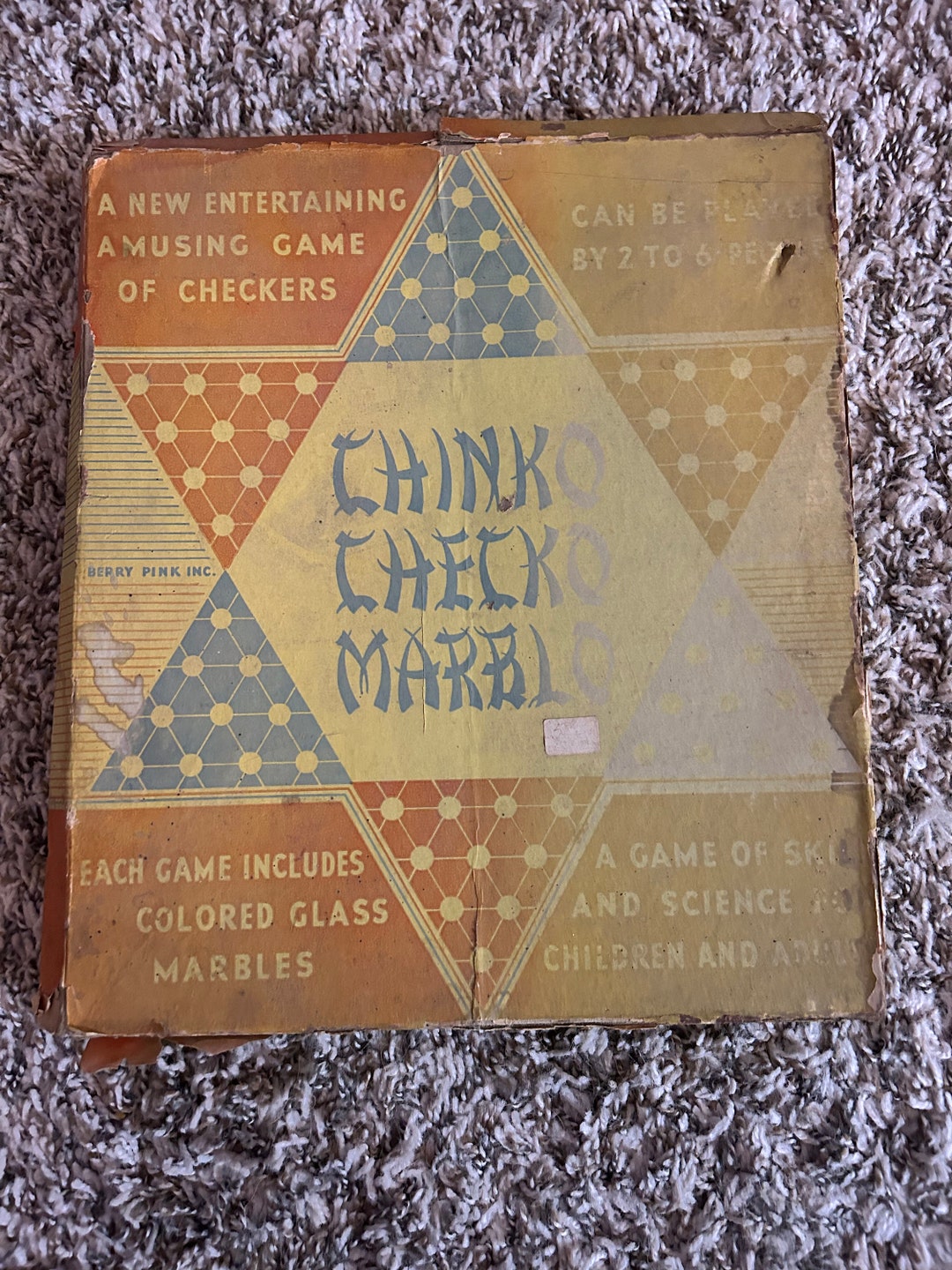 Vintage 1940s Chinko Checko Marblo Game - Etsy