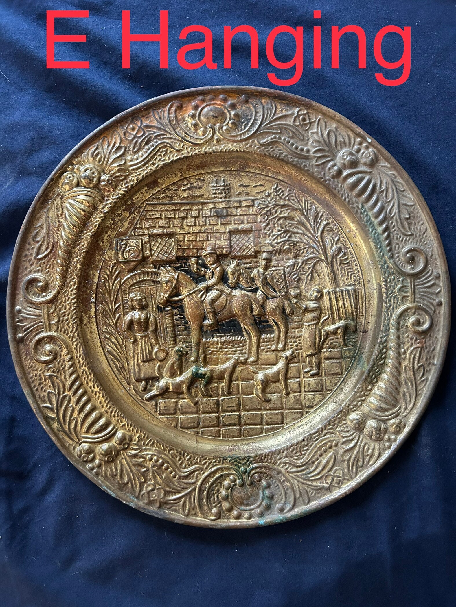 Vintage Brass Pub Plates - Etsy
