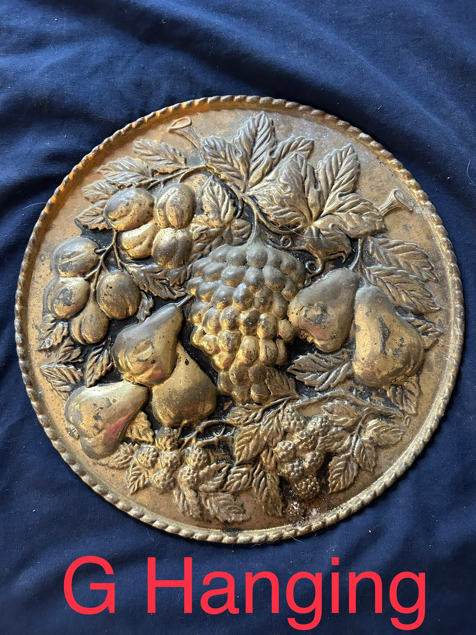 Vintage Brass Pub Plates - Etsy