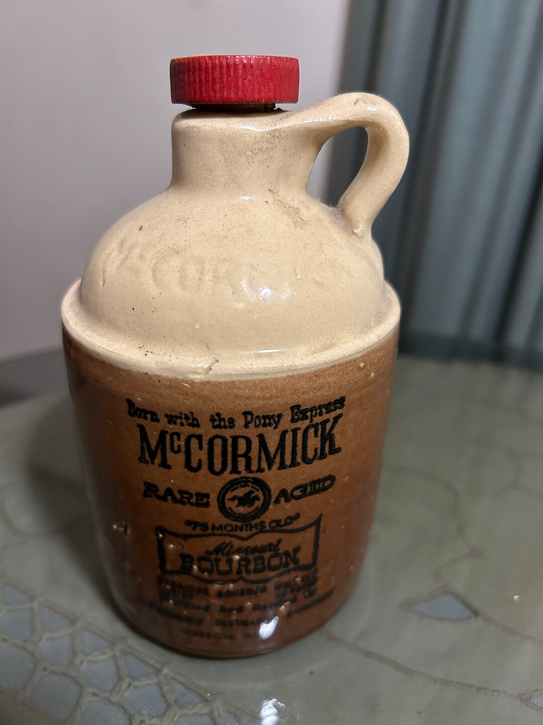 Small Mccormick Rare Aged Missouri Bourbon Glass Jar - Etsy