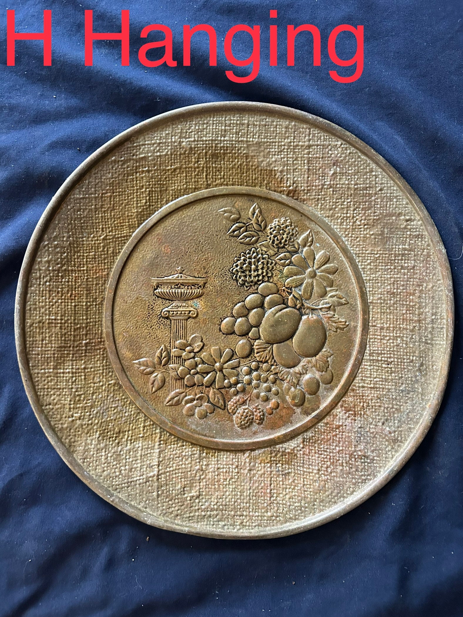 Vintage Brass Pub Plates - Etsy