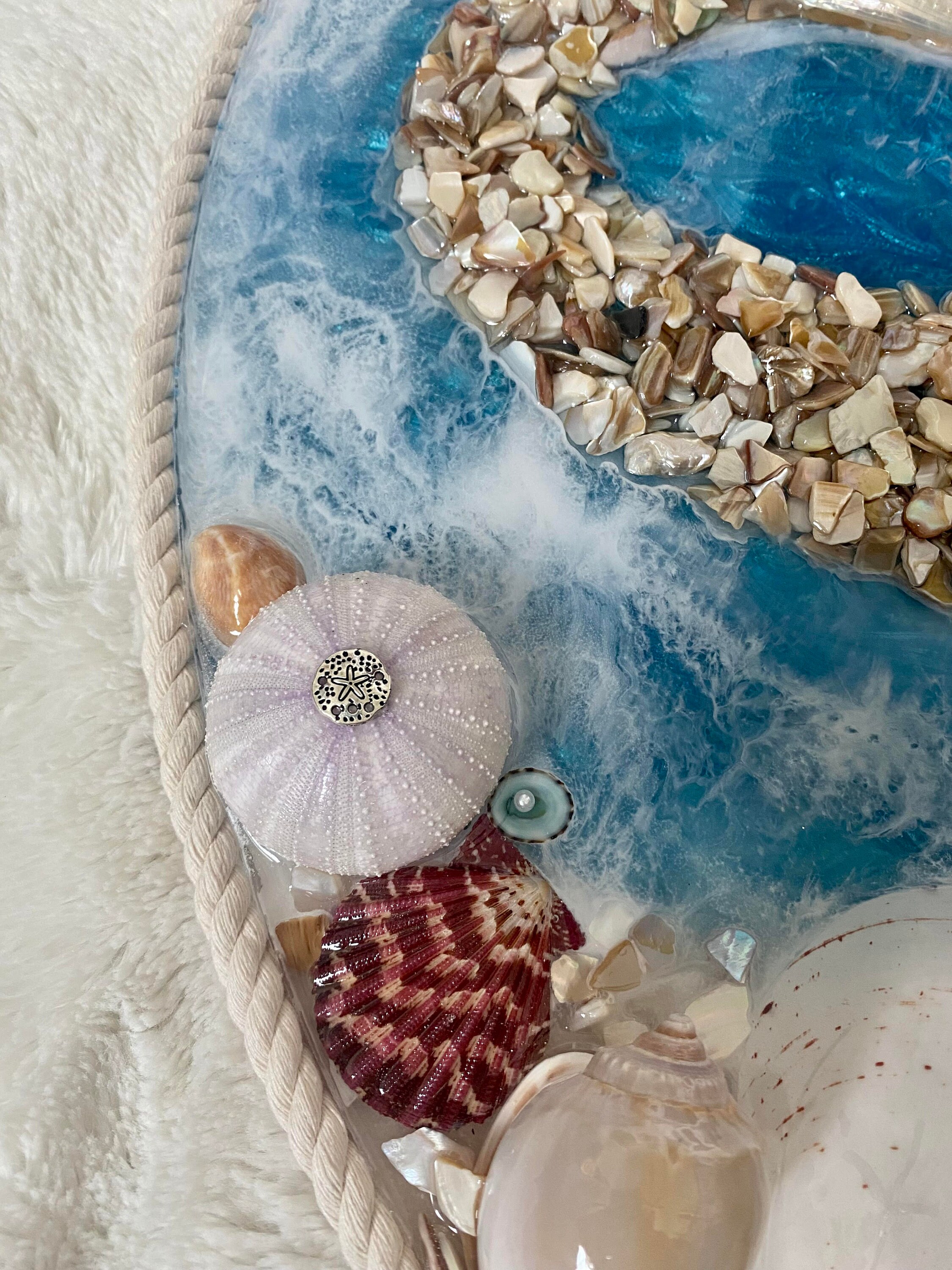 Seashell Mermaid Wall Decor Mosaic Art - Etsy