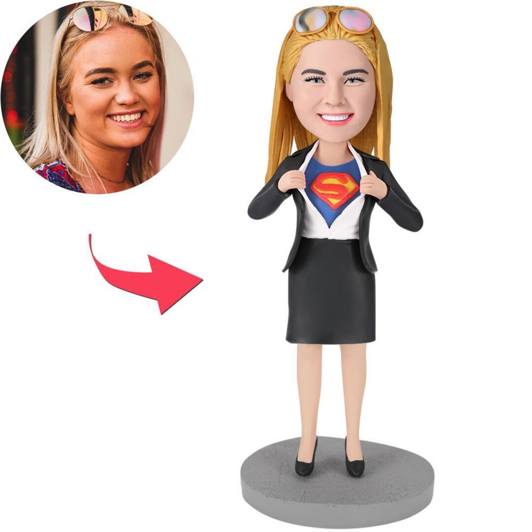 Mothers Day Ts Office Superwoman Custom Bobblehead Etsy