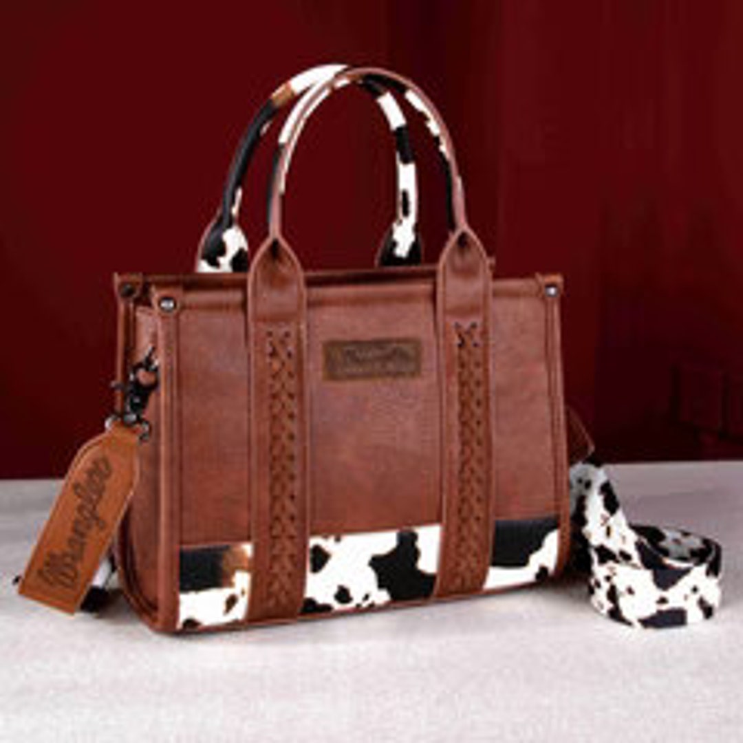 Wrangler Cow Print Concealed Carry Totecrossbody Etsy