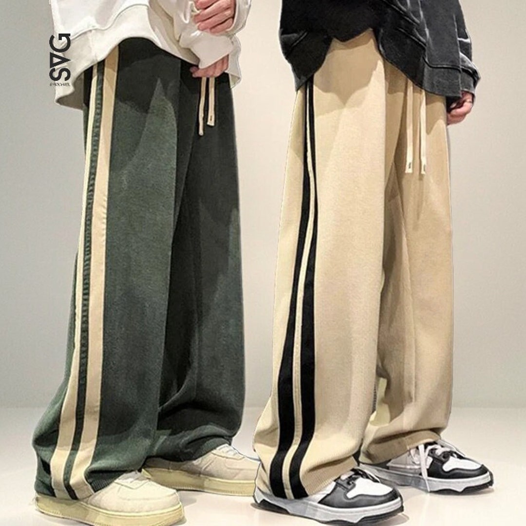 Y2K Casual Wide-leg Pants, Streetwear Hip Hop Trousers, Y2k Sweatpants ...
