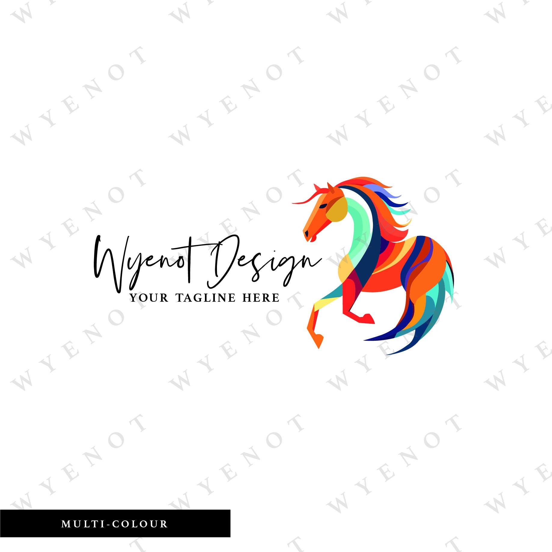 Custom Premade Logo Design Personalized Branding Horse Logo for ...