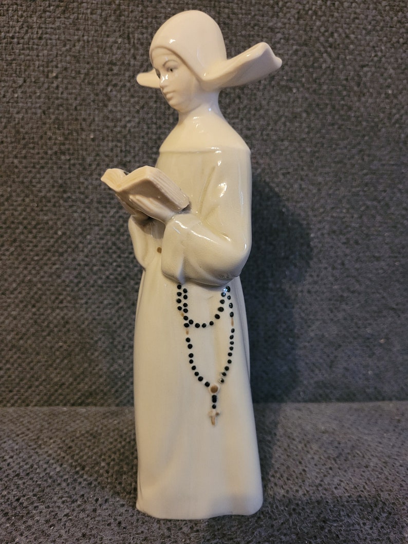A Rare Lean Porcelain Figurine of a Nun - Etsy