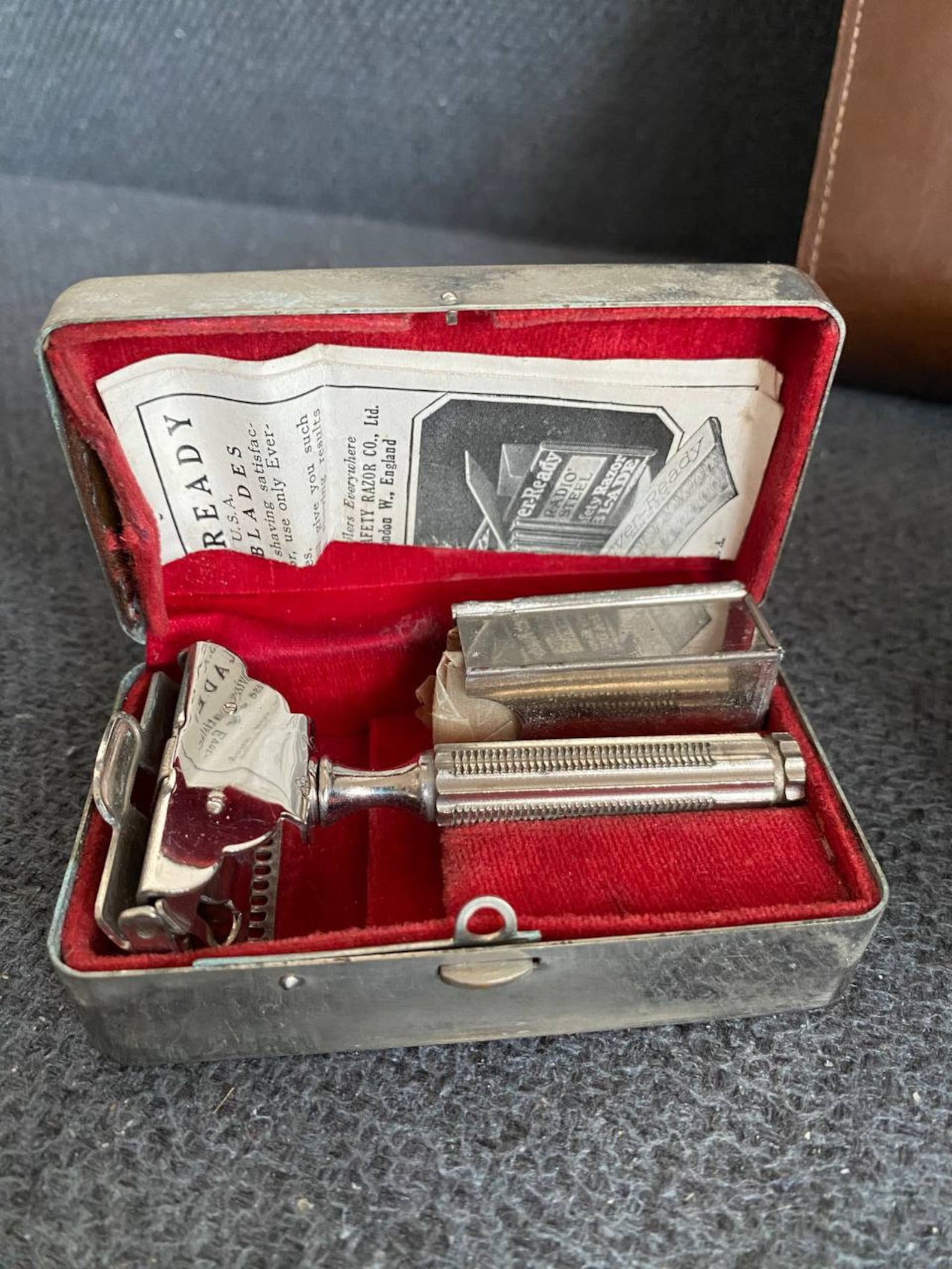 Vintage Grooming Set Leather - Etsy