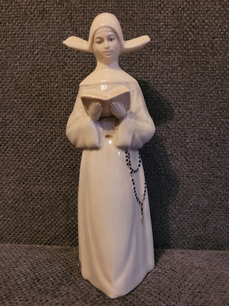 A Rare Lean Porcelain Figurine of a Nun - Etsy