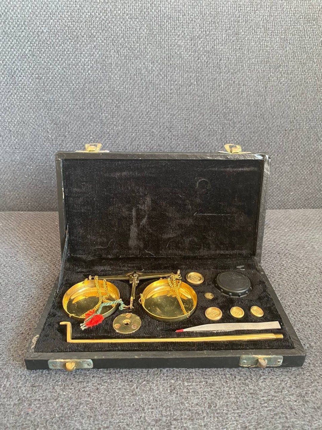 Antique Decorative Gold Scales With Accessories - Etsy