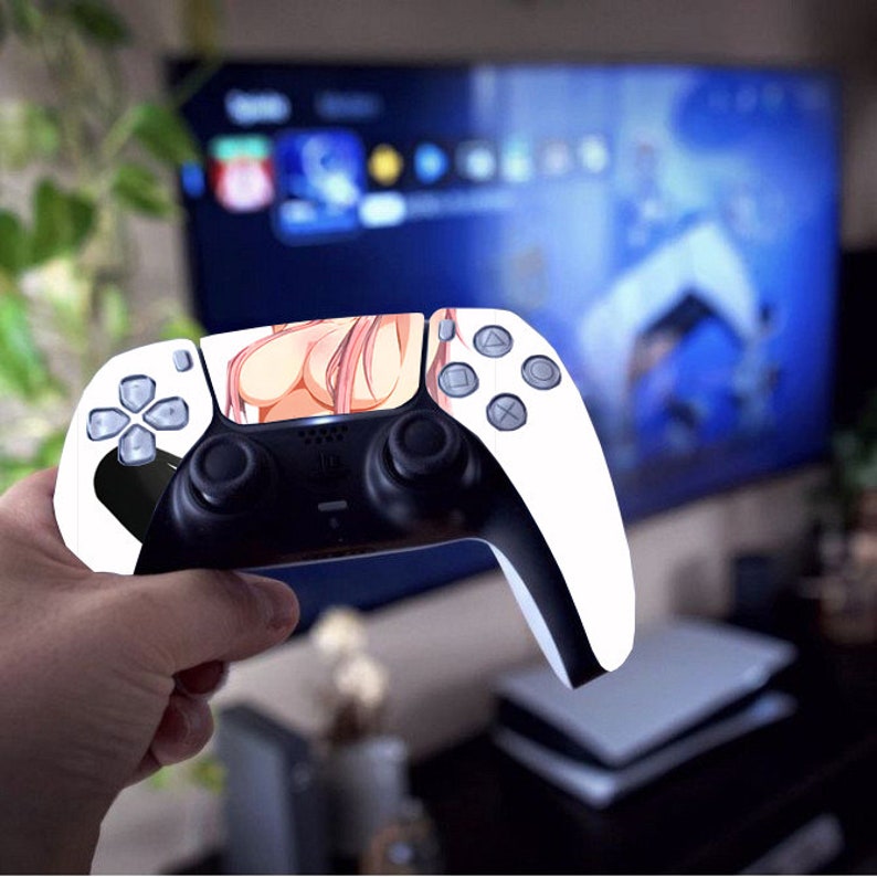 Cute Anime Girl Skin For Ps5 Controller And Console Gradient Etsy