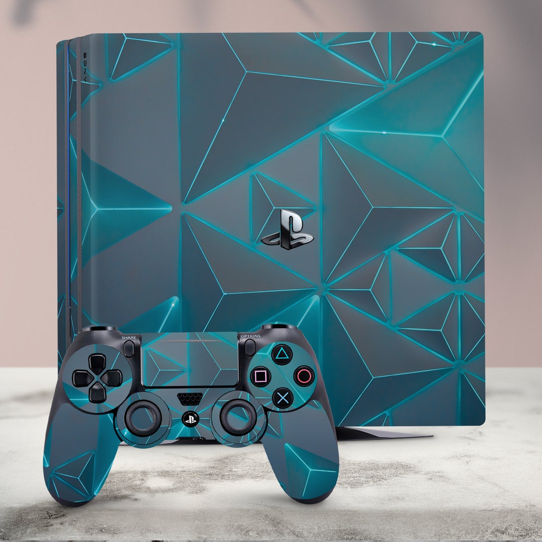 PS4 Ethereal Blue Gold Marble Skin Marble PS4 Pro Slim Decal - Etsy