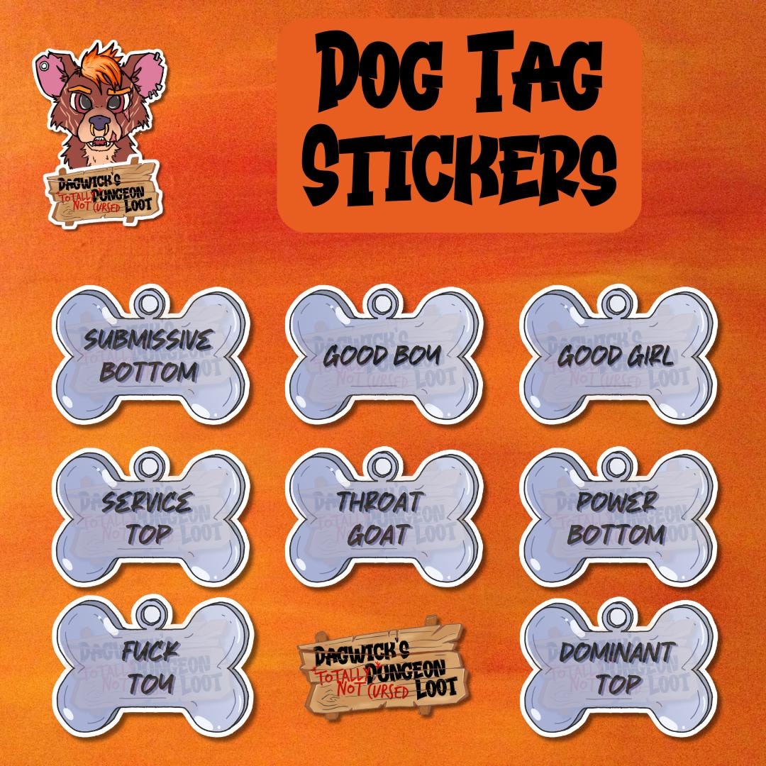 Good Pup Dog Tag Stickers - Etsy