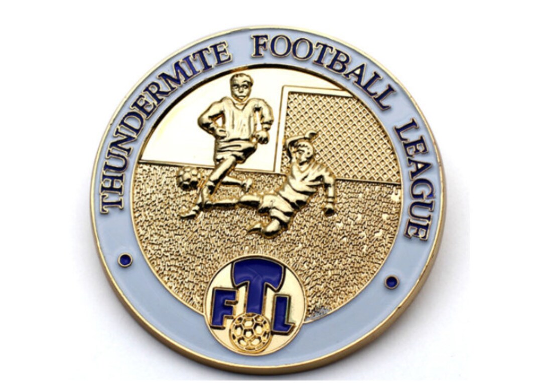 100 Your Logo Football Coins - Etsy