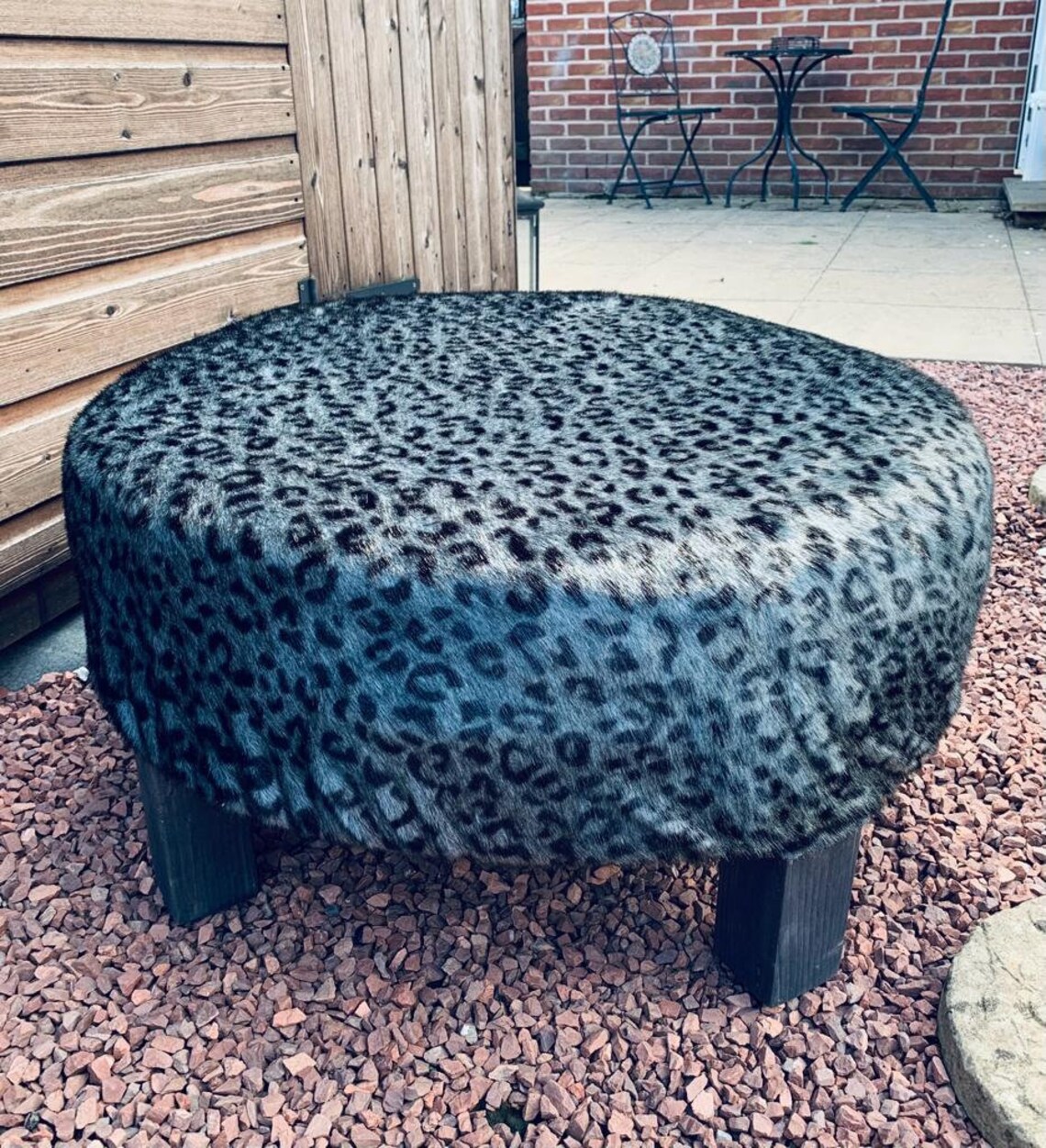 Large Round Footstool - Etsy
