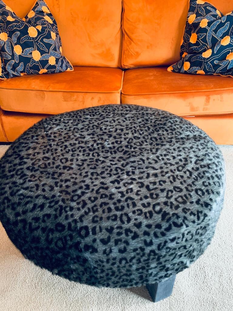 Large Round Footstool - Etsy