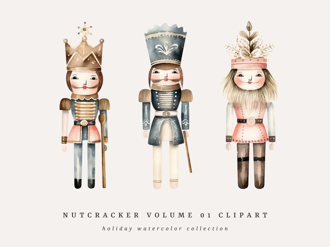 Christmas Watercolor Clipart - Nutcracker Volume 1 - Etsy