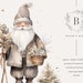 Christmas Gnomes Watercolor Clipart, Neutral Santa Gnomes Png, Holiday ...